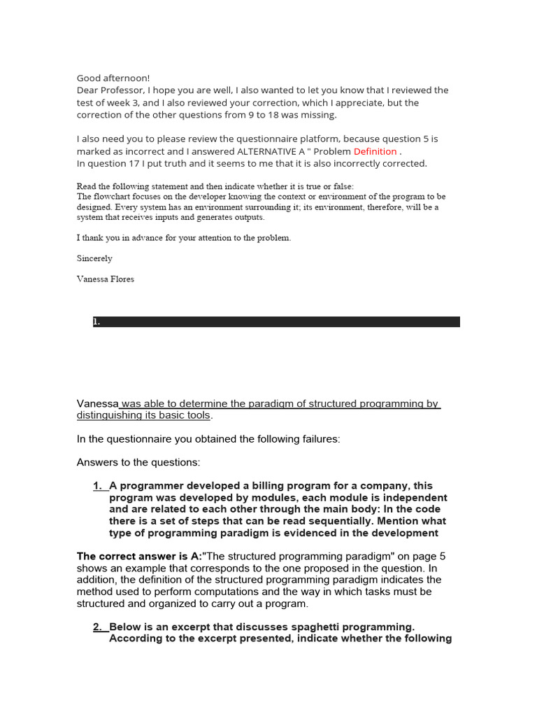 Correction of Questionnaire 3 Programming | PDF | Computer Programming ... Correction of Questionnaire 3 Programming | PDF | Computer Programming ...