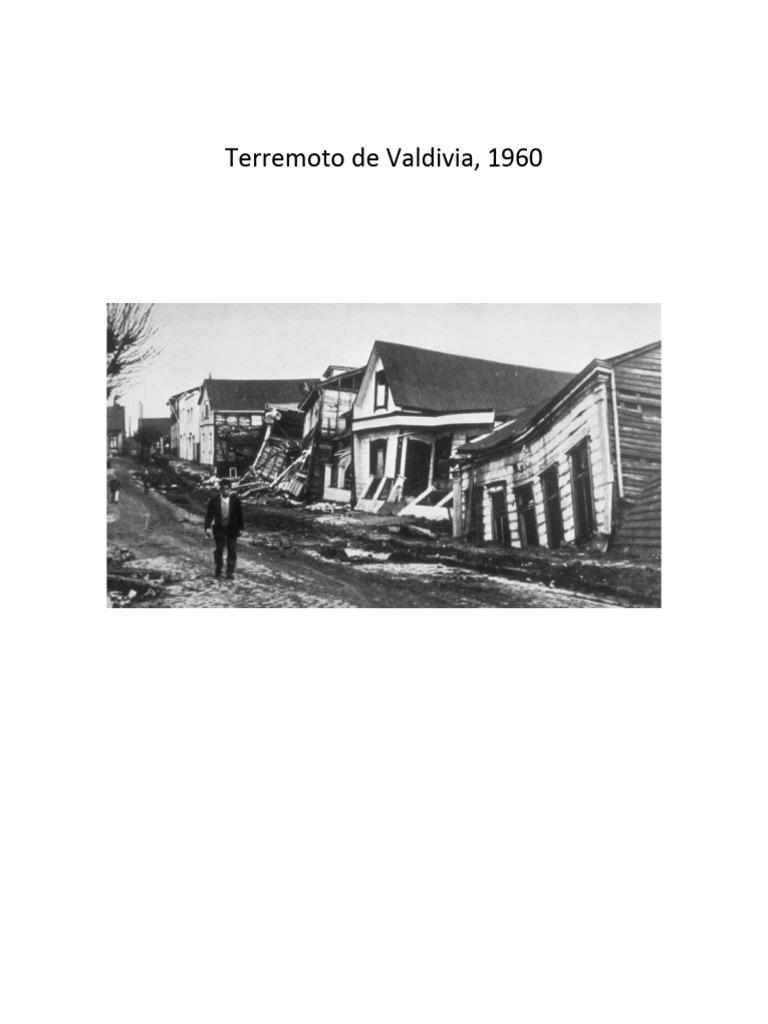 Terremoto de Valdivia 1960 | PDF | Tsunami | Temblores
