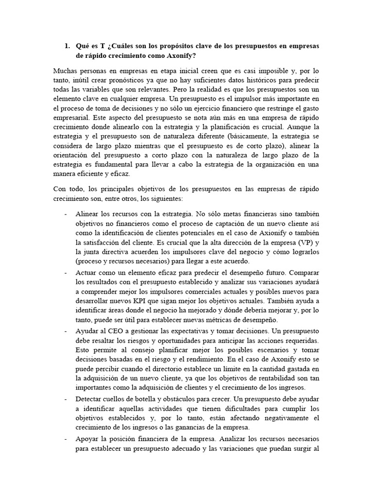 PMCS Axionify | PDF | Presupuesto | Business