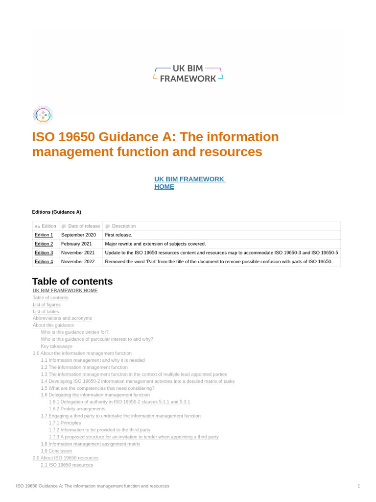 ISO 19650 Information Management Guidance | PDF | Information ...