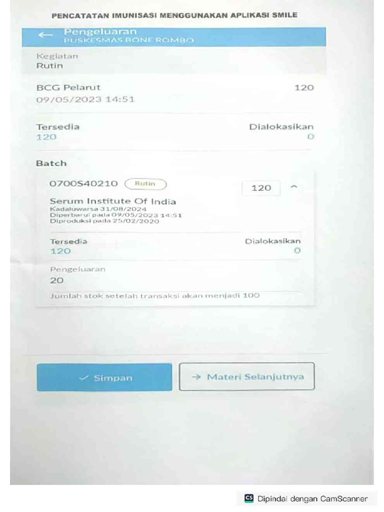 4.3.1. EP.G.2.4 Bukti Pencatatan Pelaporan Online Menggunakan Aplikasi SMILE Dan Atau ASIK ...