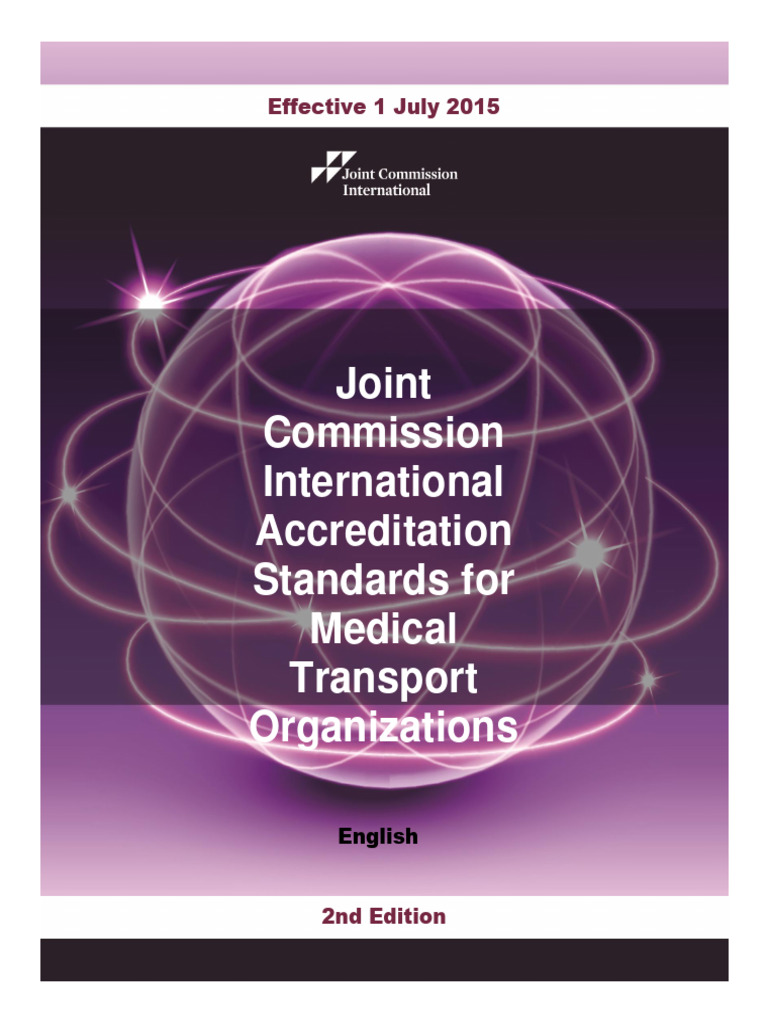 JCI Medical Transport 2nd Edition Standards en | PDF | Joint Commission ...