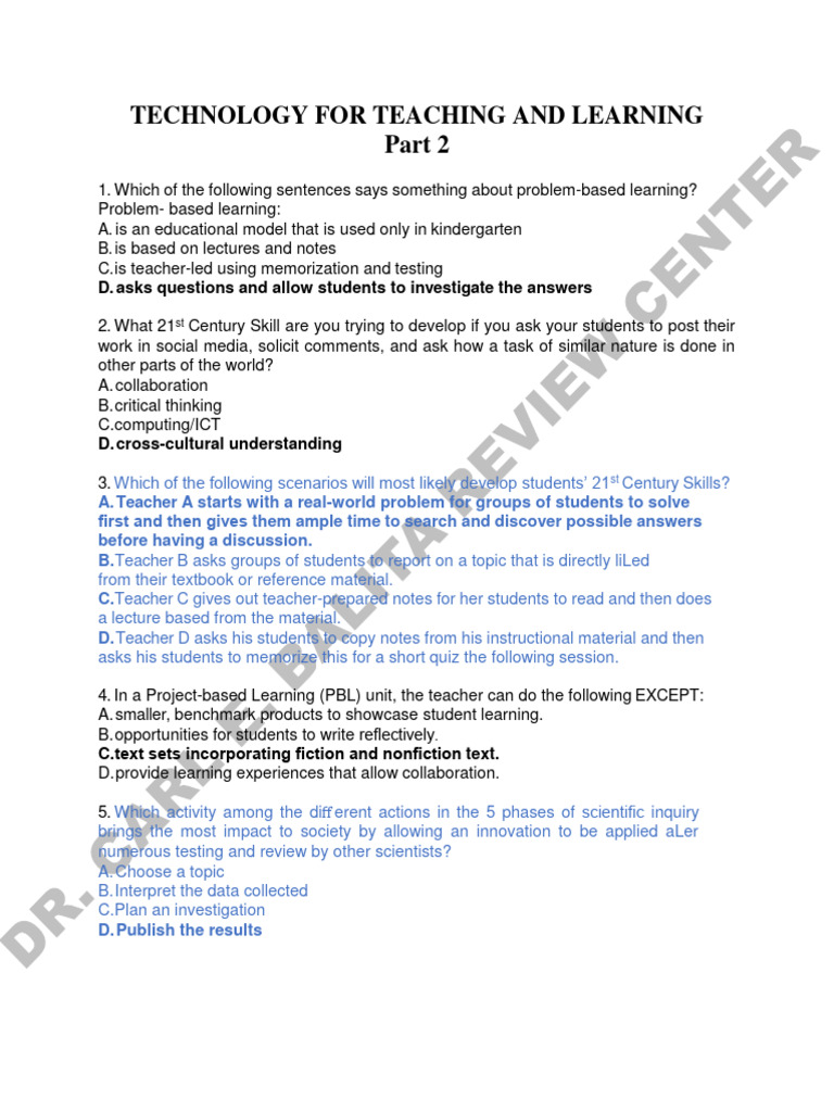 Technology in Teaching Strategies | PDF | Educational Technology | Learning