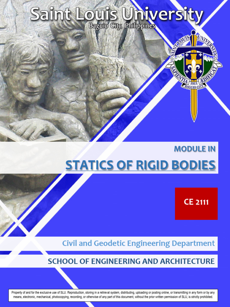 CE 2111 Statics of Rigid Bodies Module | PDF | Force | Euclidean Vector