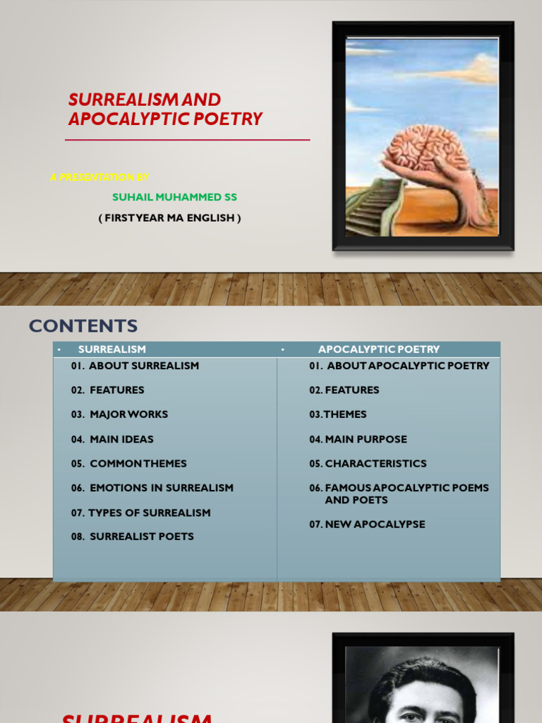 Surrealism and Apocalyptic Poetry | PDF | Surrealism | Apocalypse