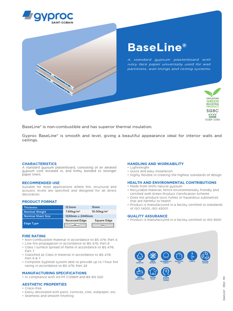 BaseLine Brochure JAN2023 | PDF | Drywall | Building Engineering