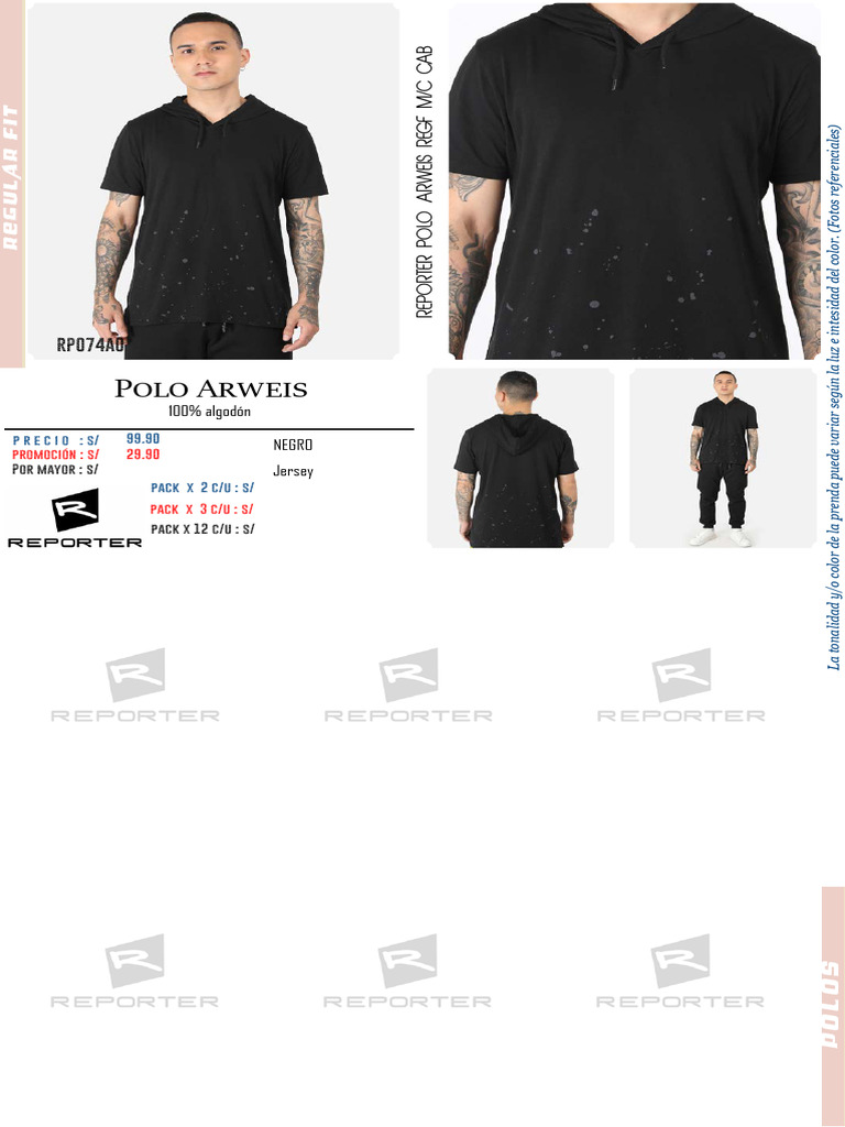 10 Web - Polos Hombre | PDF | Textiles | Fibras