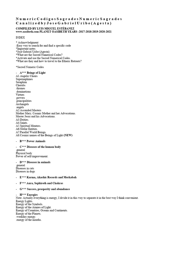 Sacred Codes | PDF | Angel | Archangel