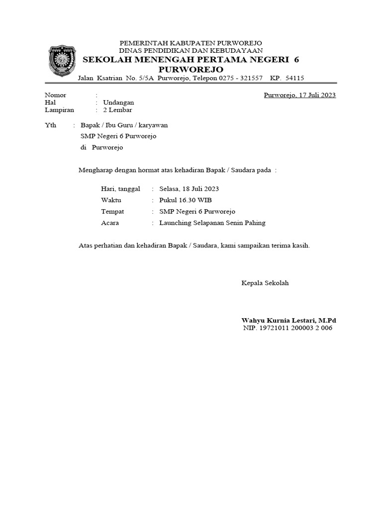 Undangan Launching | PDF