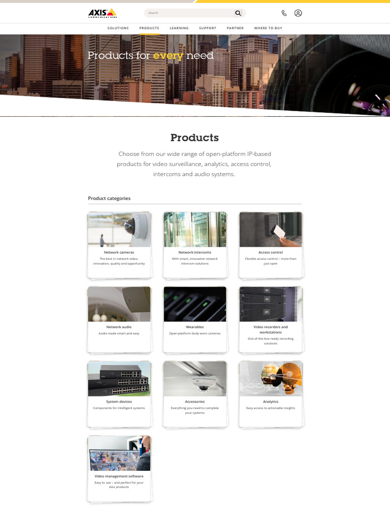 3a AXIS Products | PDF