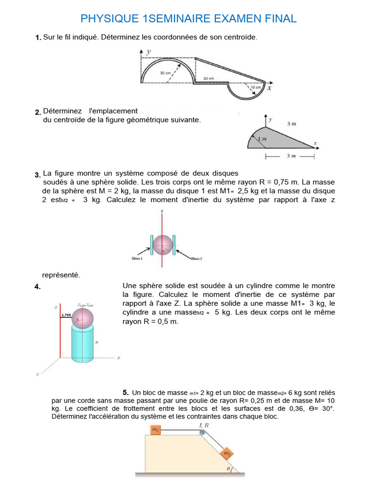 F1 - Final Exam - Seminar | PDF | Sciences et mathématiques