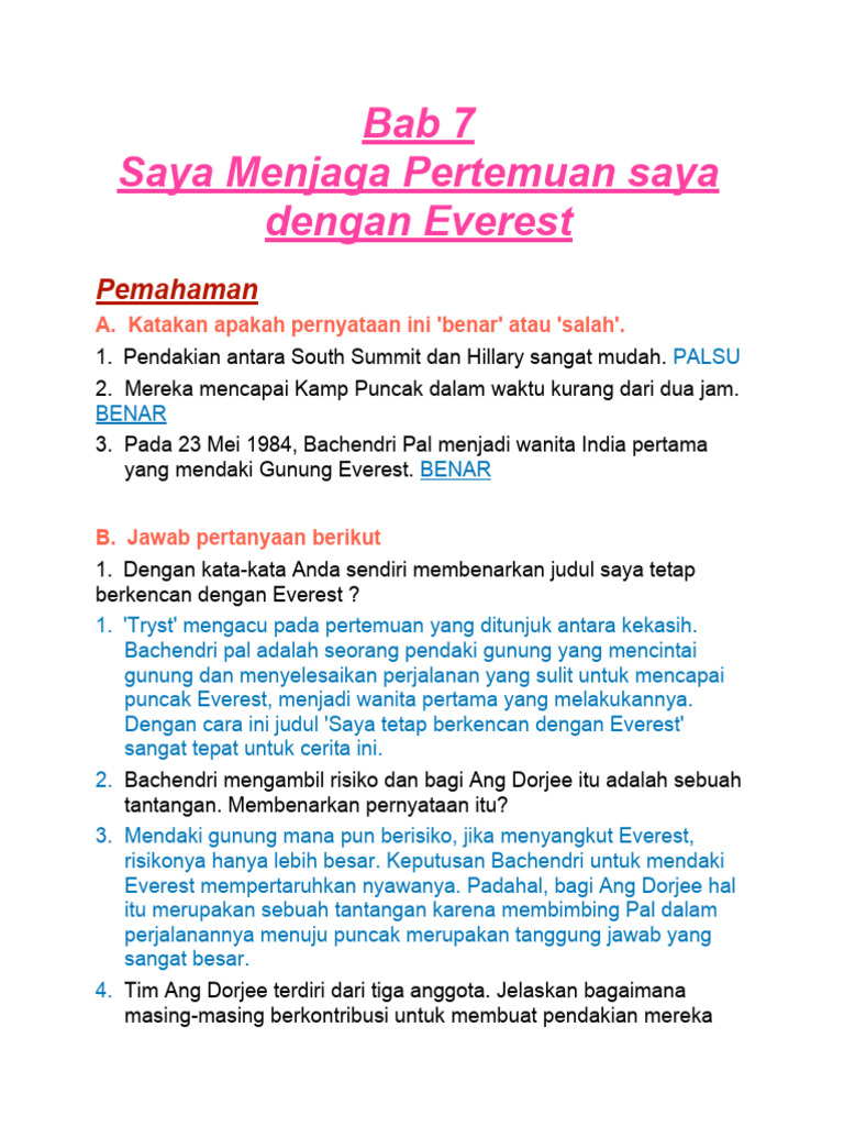 Aku Menjaga Kencanku Dengan Everest | PDF