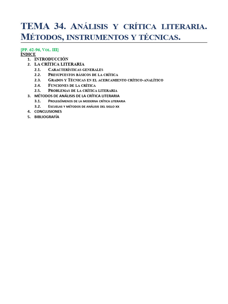 Tema 34 | PDF | Crítica literaria | Semiótica