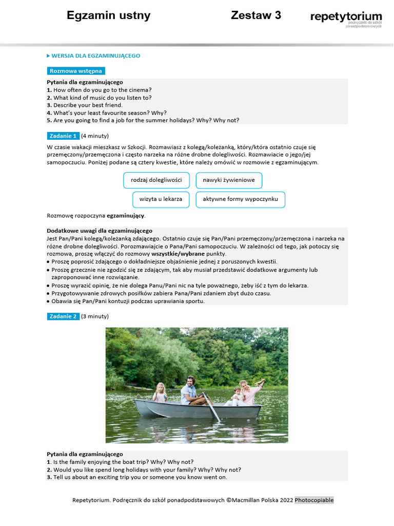 Matura Oral Exam 5 | PDF