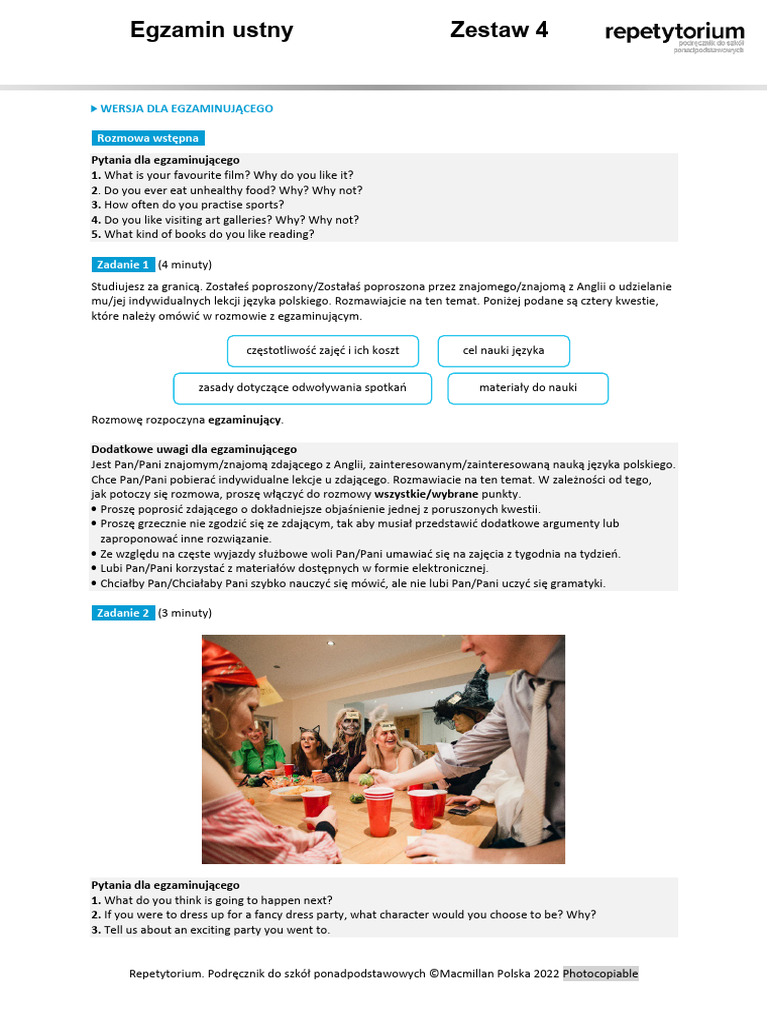 Matura Oral Exam 7 | PDF