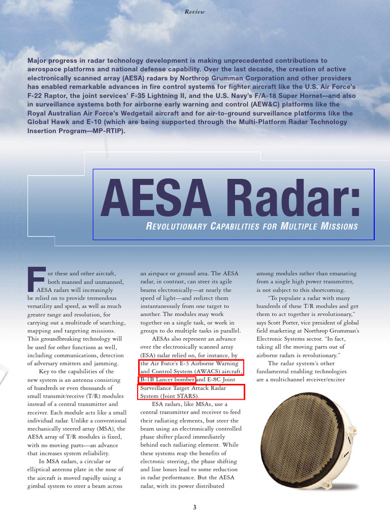 공부자료 Aesa Radar | PDF