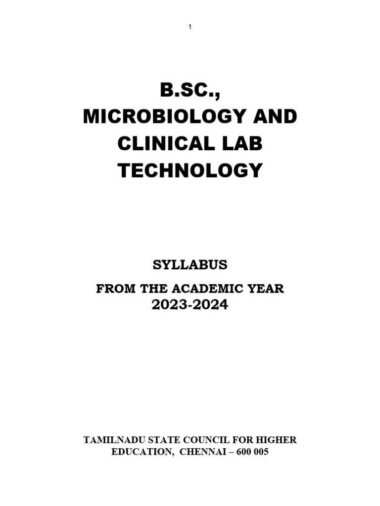 B.Sc. Microbiology Syllabus 2023-24 | PDF | Cell (Biology) | Eukaryotes