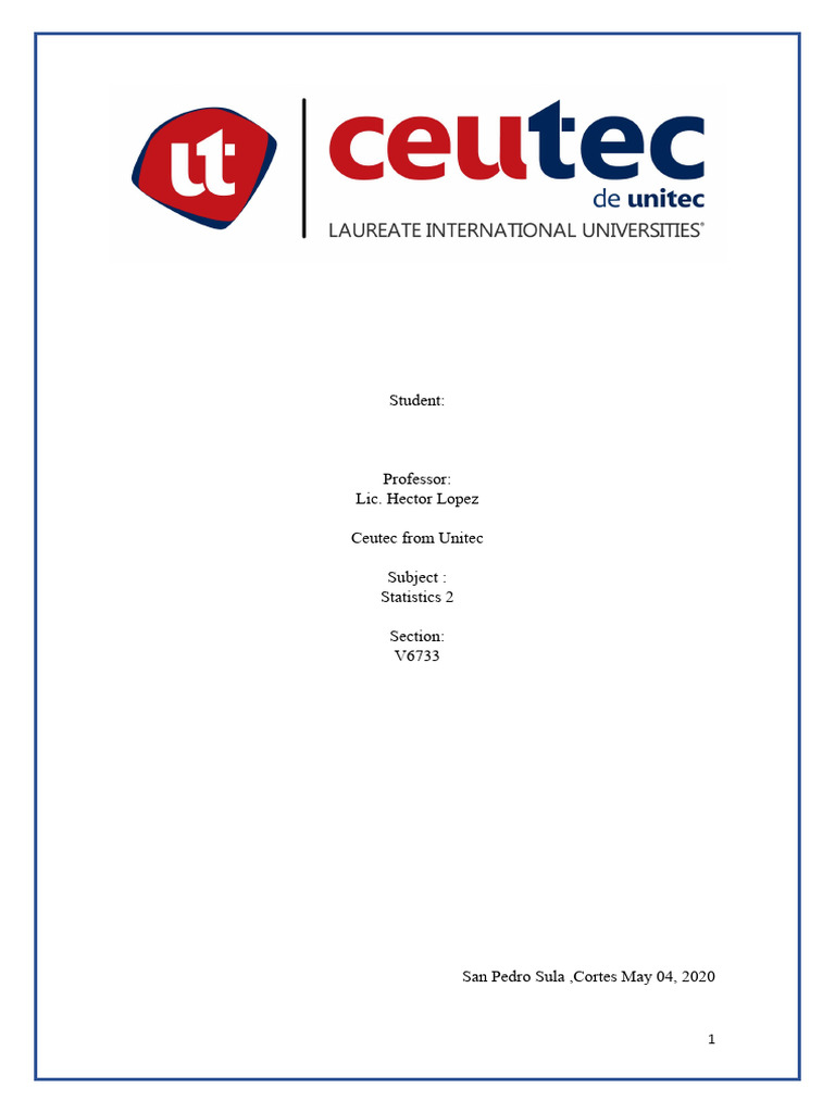 Task 1 Statistics 2 Pdf 