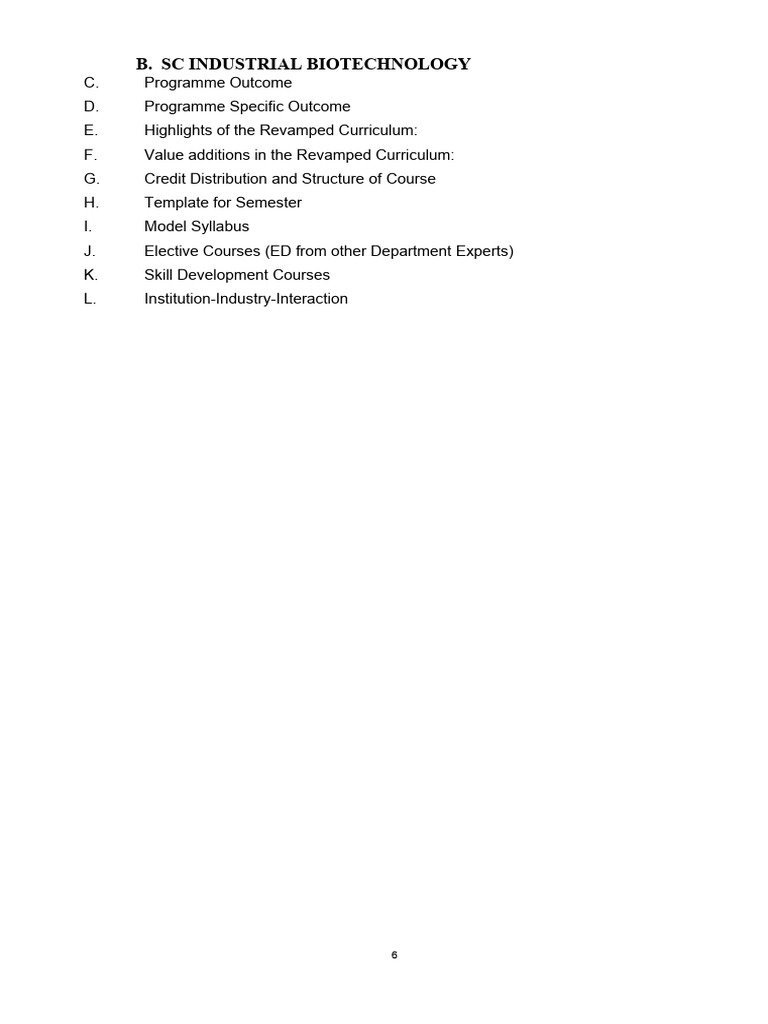B.Sc Industrial Biotechnology Syllabus | PDF | Vector (Molecular ...