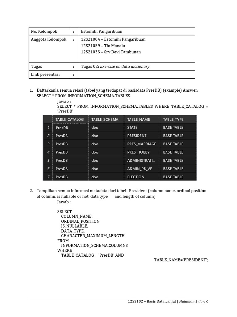Exerciseon Data Storage Structure | PDF