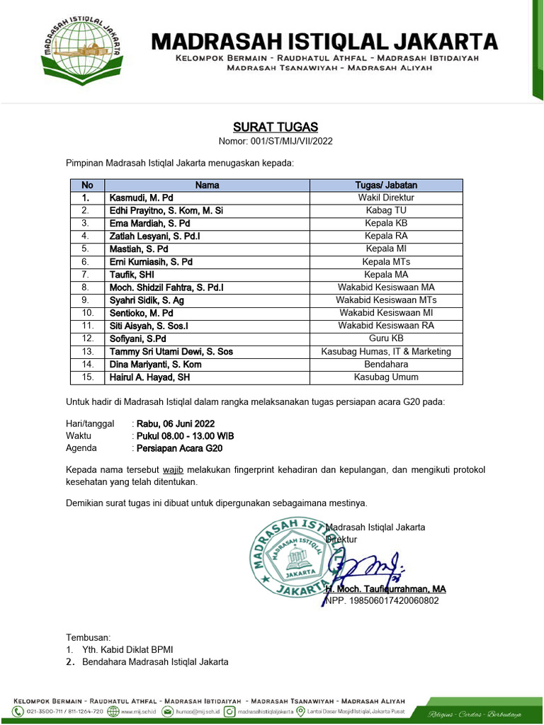 ST - Rapat Panitia G20 | PDF