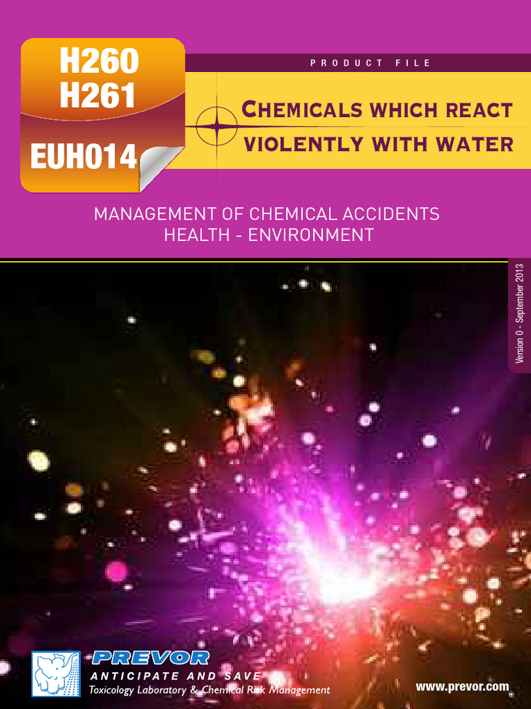 Chemicals Reacting Violentl With Water LD | PDF | Acid | Phosphoric Acid