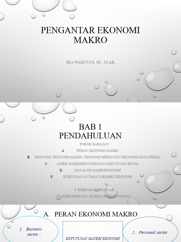 Bab 1 Ruang Lingkup Ekonomi Makro | PDF Bab 1 Ruang Lingkup Ekonomi Makro | PDF