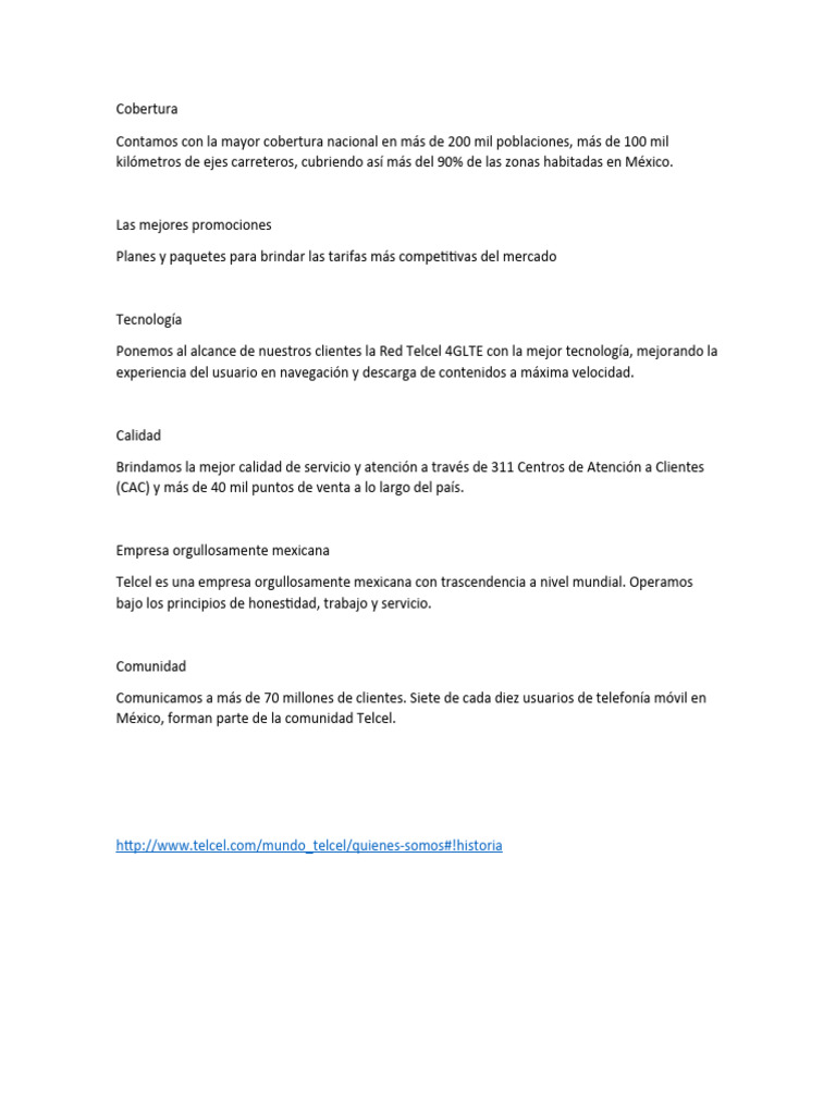 Planes Telcel: Cobertura y Tarifas | PDF | Informática | Tecnología