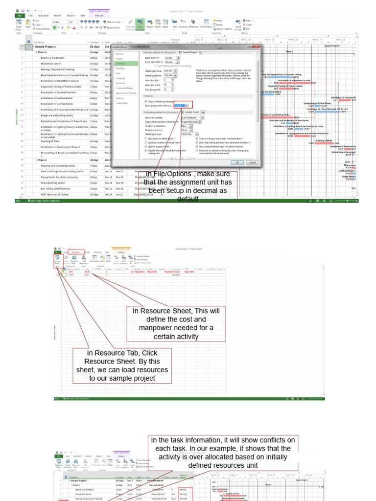MS Project Resource Management Guide | PDF | Microsoft Excel ...