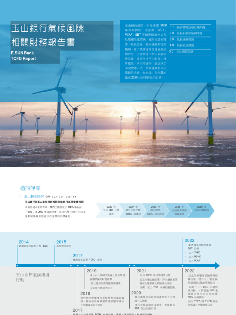 2022 - B - E.SUN FHC - TCFD | PDF