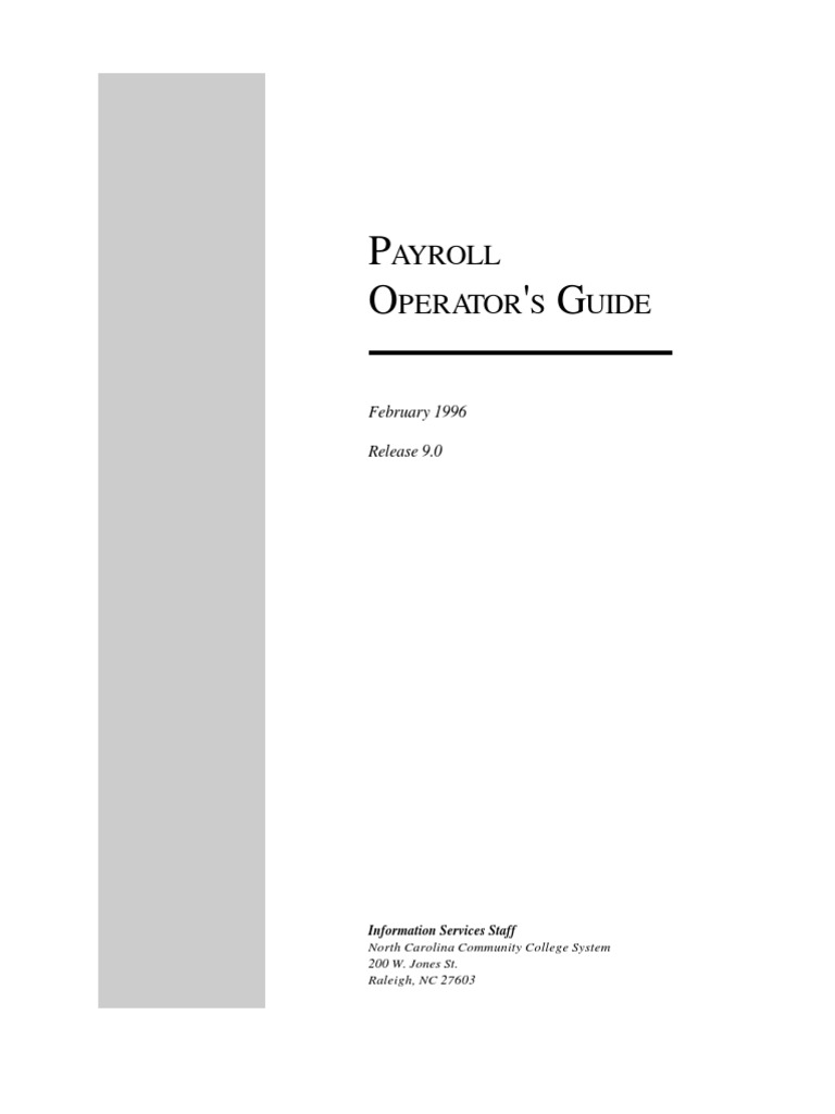 Payroll - Guide (Old System) | PDF | Federal Insurance Contributions ...