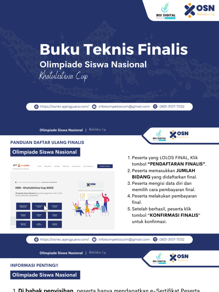 Juknis Finalis OSN Katulistiwa Cup | PDF