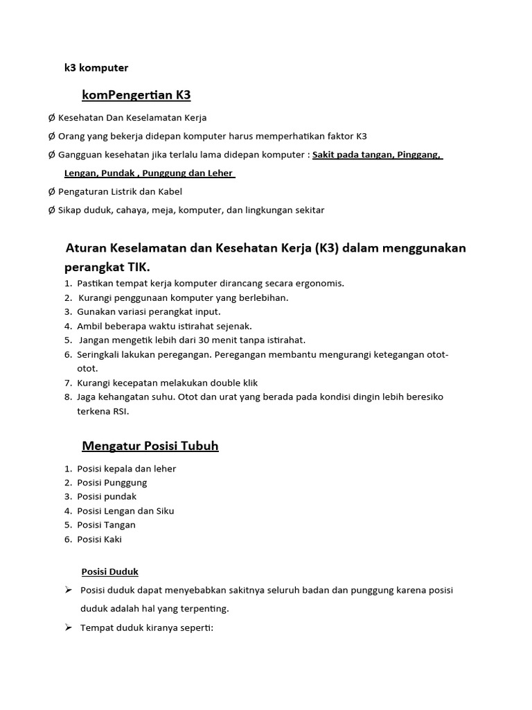 K3 Komputer | PDF
