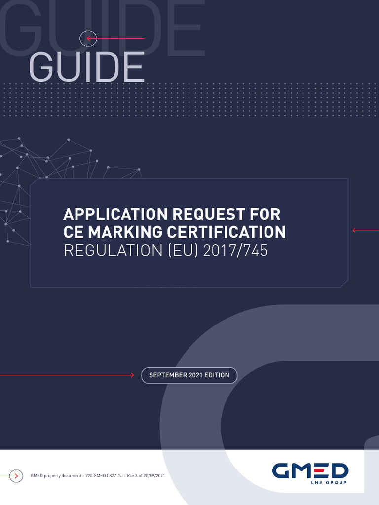 GMED Guide-Application Request CE Marking Certification MDR | PDF ...