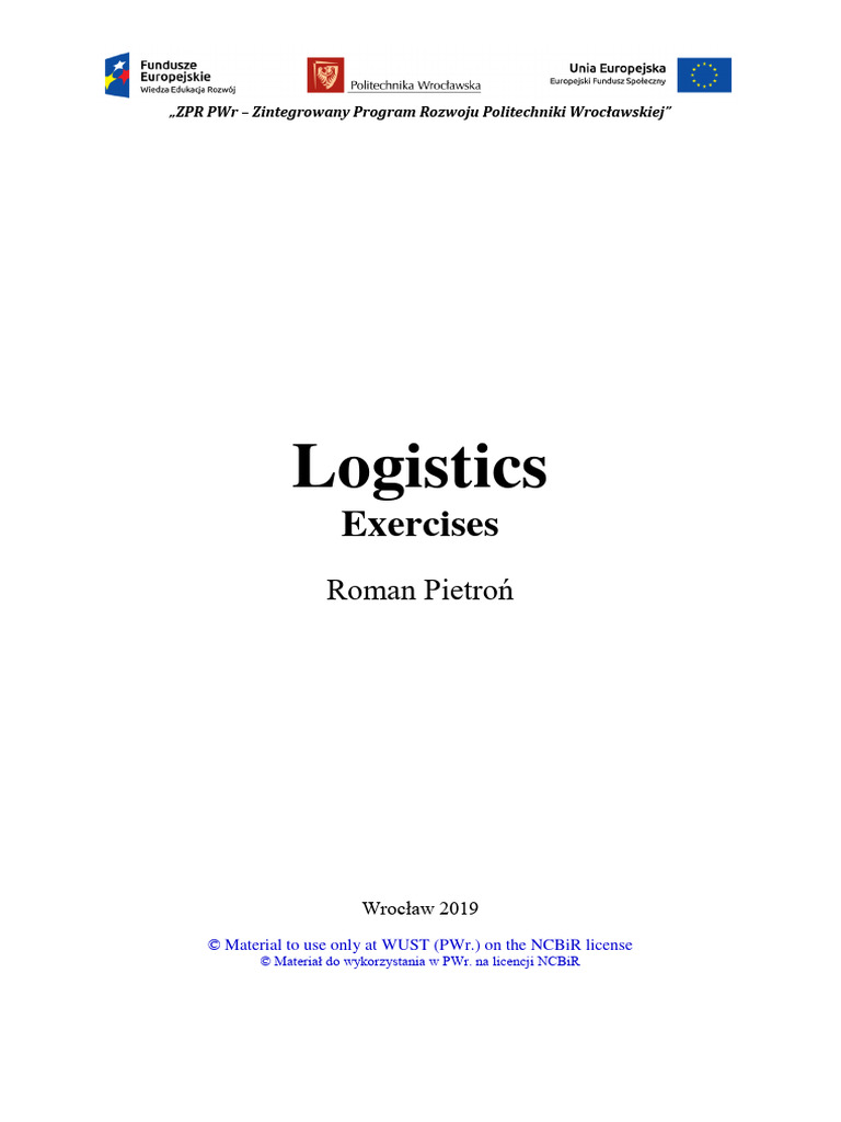 Logistics Exercises Textbook | PDF | Logistics | Strategic Management
