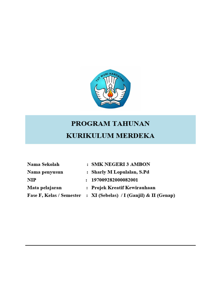 PROTA Kurikulum Merdeka | PDF | Bisnis
