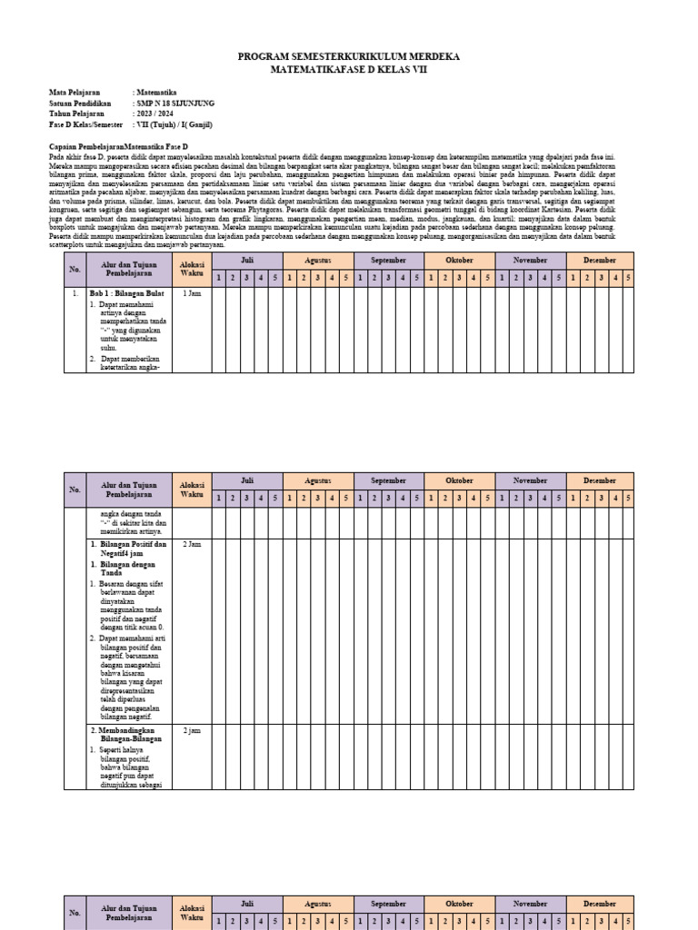 Prosem Fase D7 - Matematika | PDF