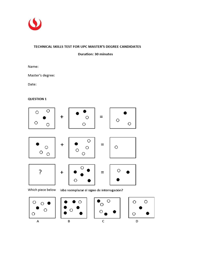 Technical Skills Test | PDF | Electrical Engineering