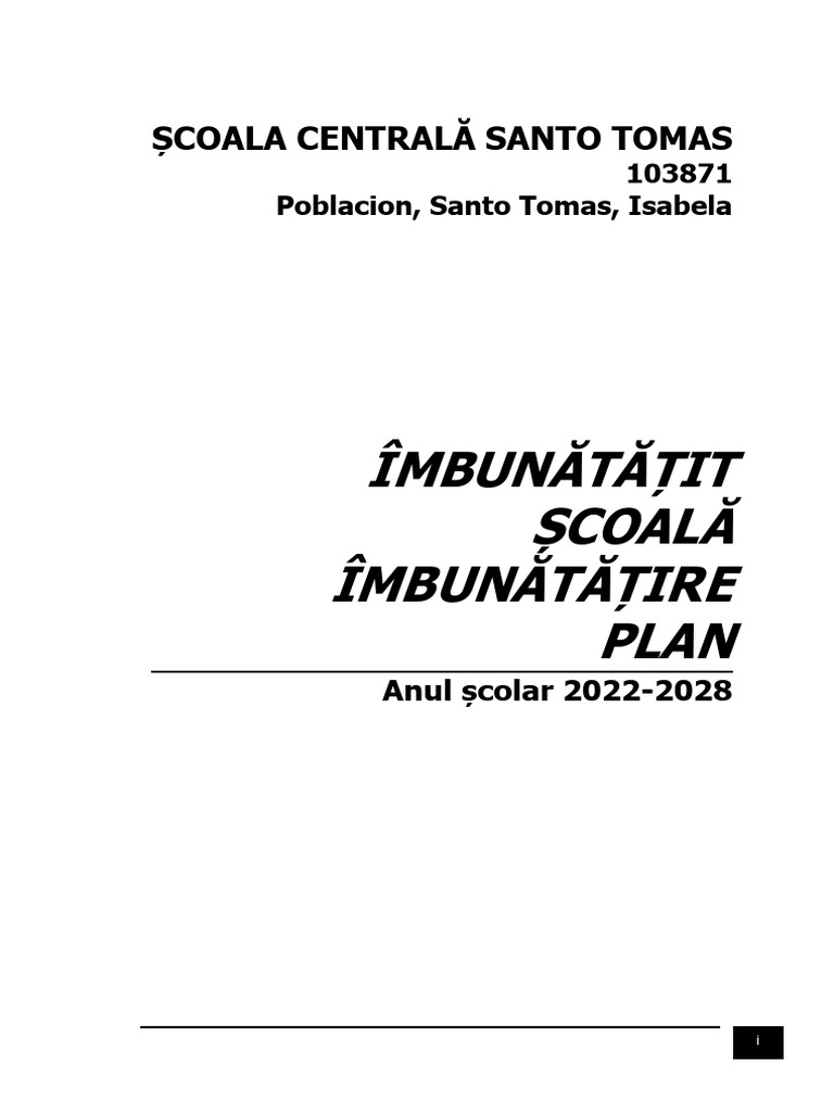 Șablon SIP 2023-2028 | PDF