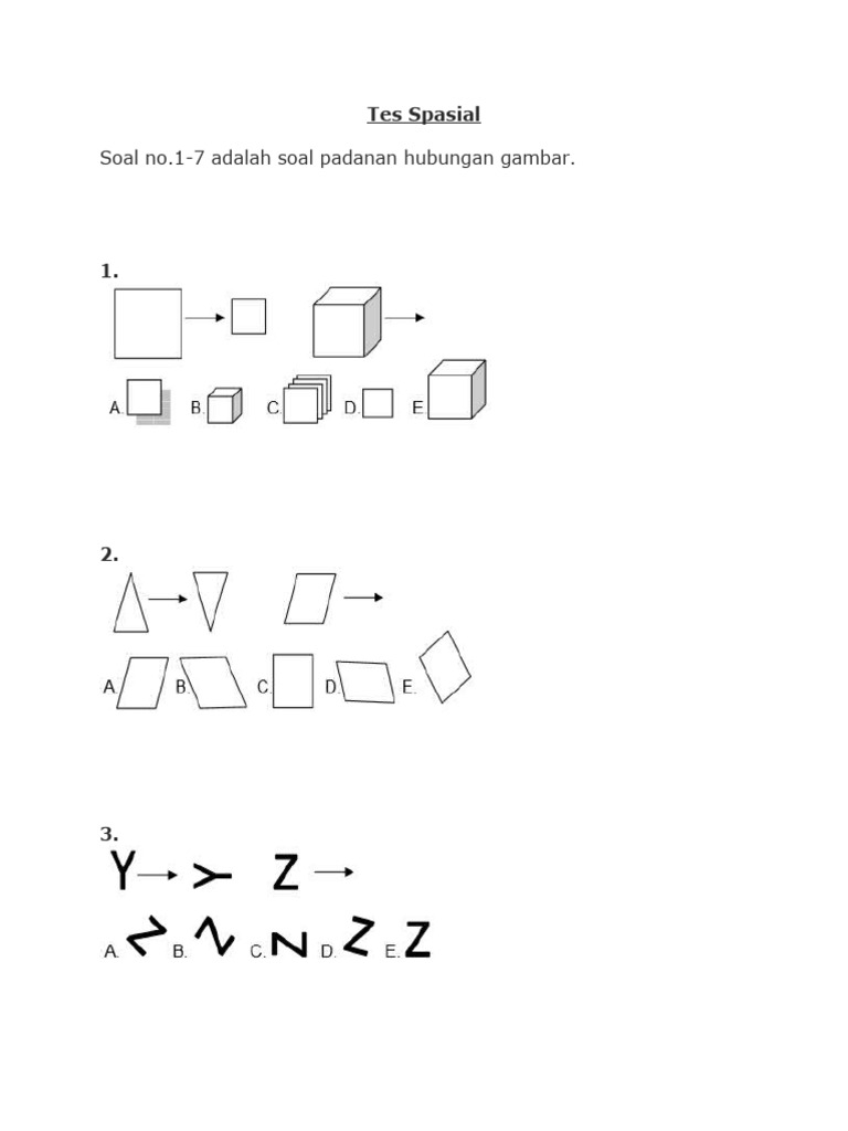 Tes Spasial | PDF