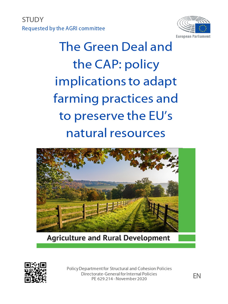 The Green Deal and The CAP: Policy Implications To Adapt Farming ...