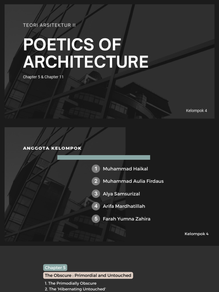 Teori Arsitektur Kelompok 4 | PDF