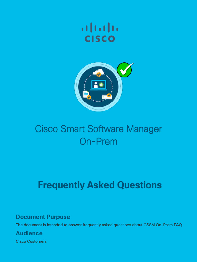 Cisco Smart Software Manager On-Prem - Q&A | PDF | Business | Computers