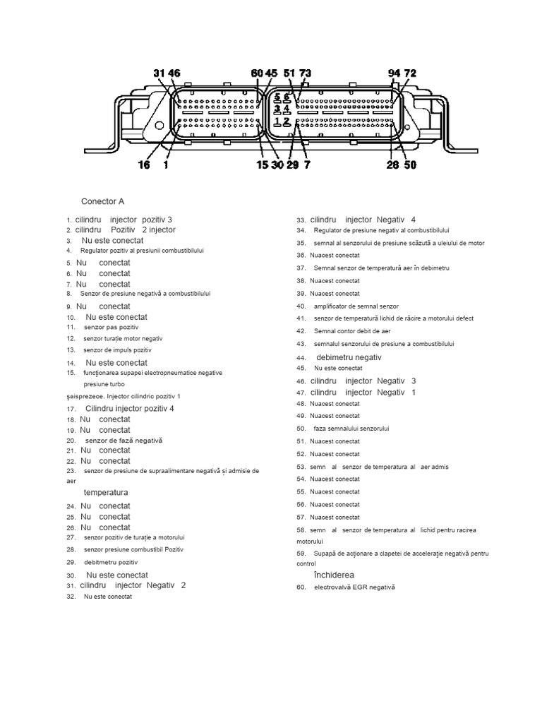 Ecu Bosch EDC-16C8 Pinout - Español - 0281 011 228 - 504073032 | PDF