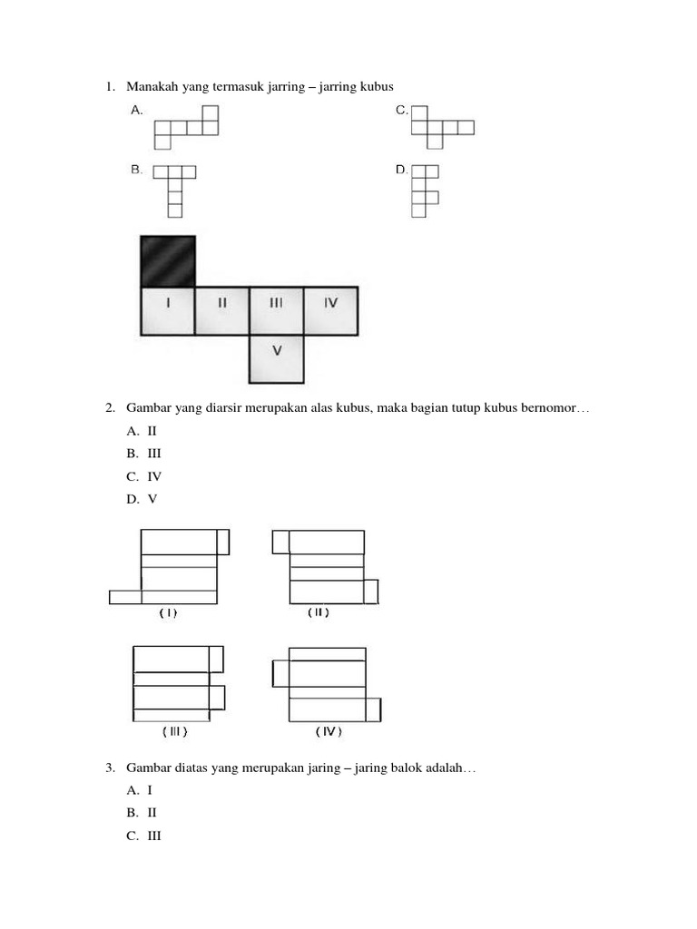 Jaring-jaring Kubus dan Balok | PDF | Seni
