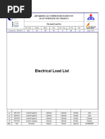 Electrical Load List | PDF | Electricity | Electrical Engineering