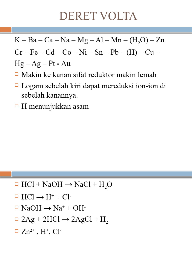 10. Deret Volta Dan Potensial Reduksi | PDF