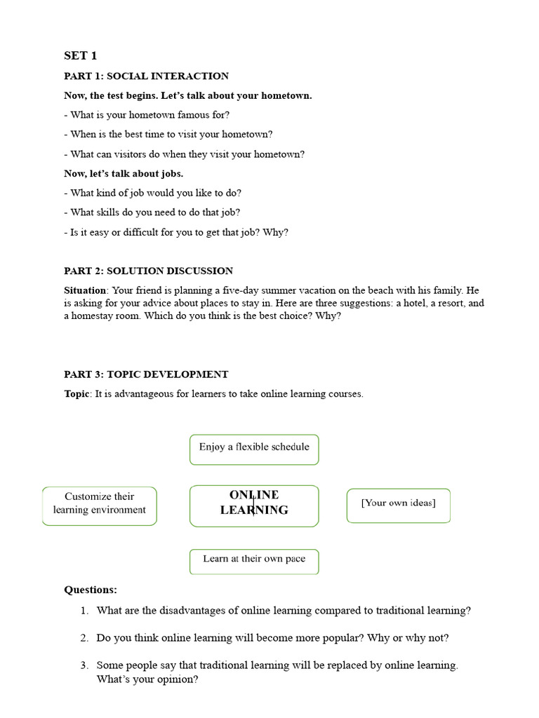 Topic Questions | PDF | Meal | Learning