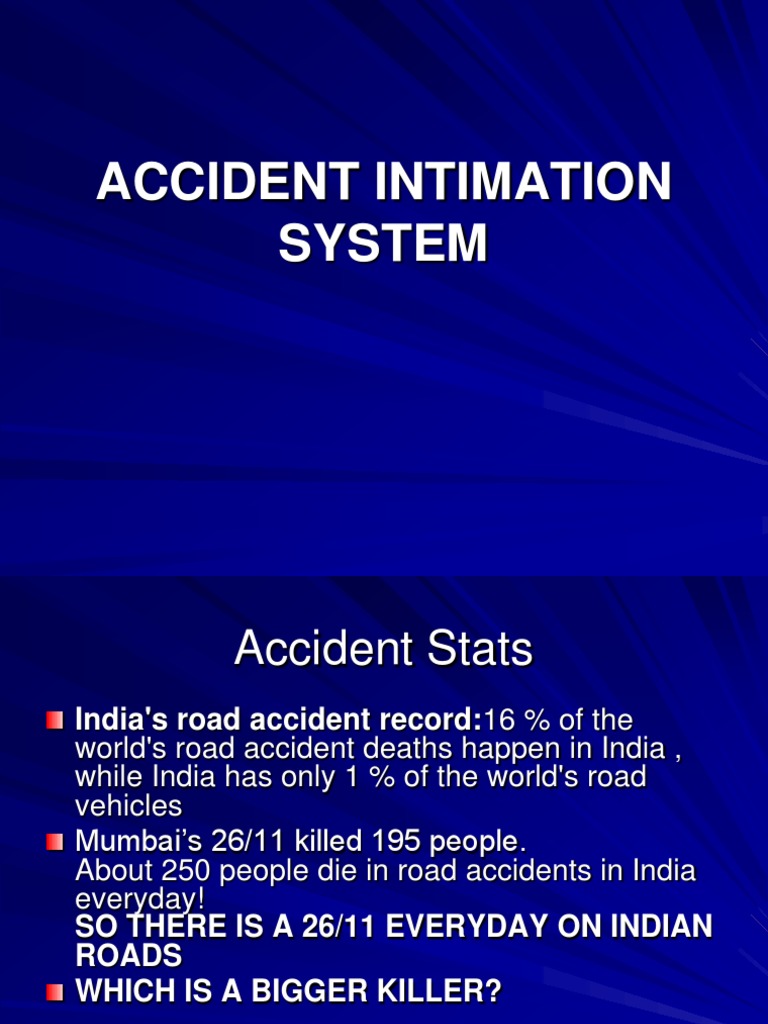 Accident Intimation System Pdf Global Positioning System Analog