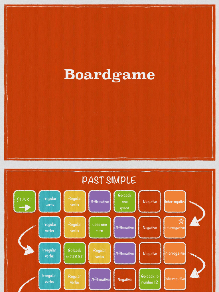 PAST SIMPLE Board Game | PDF | Question | Linguistics